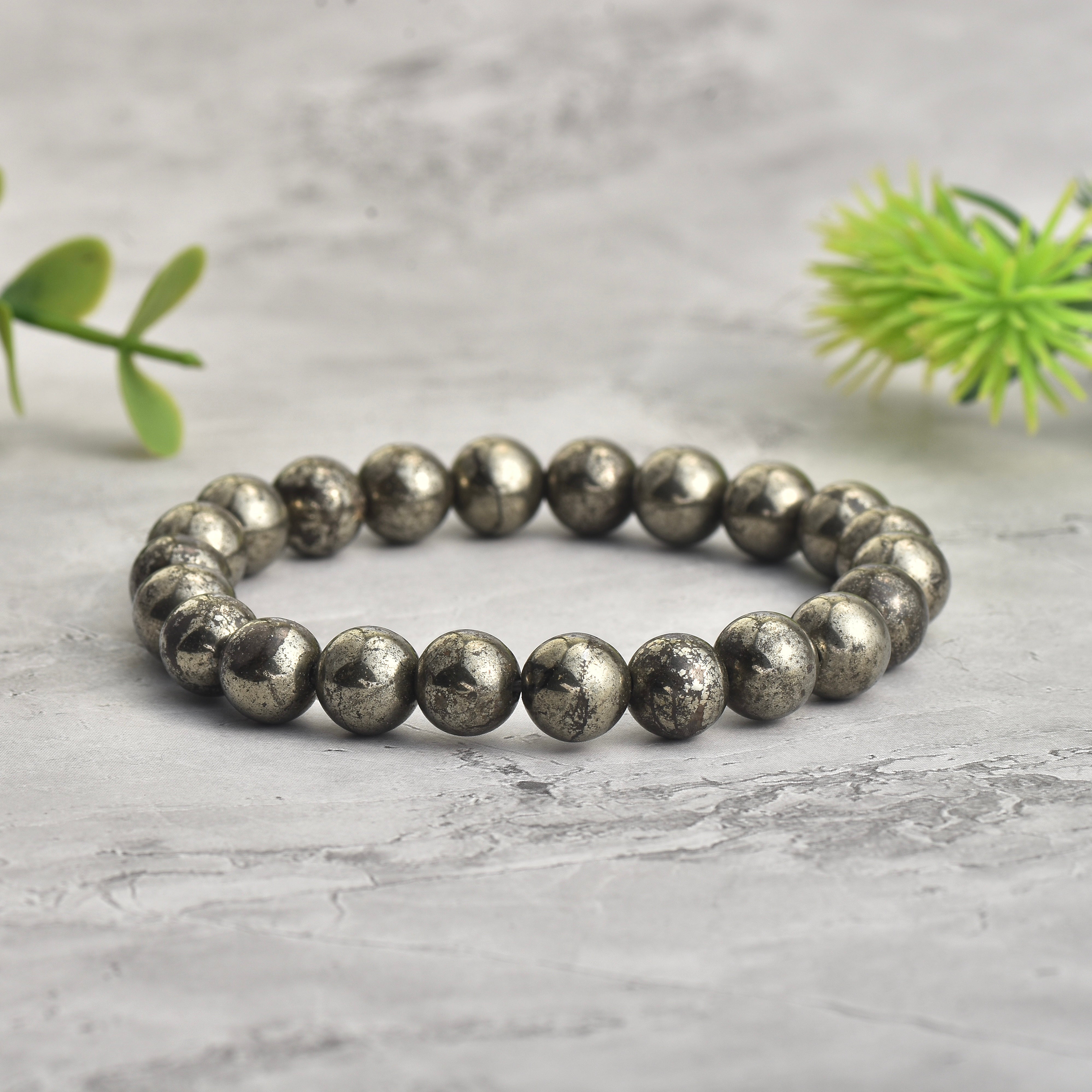 Natural Raw Pyrite Bracelet by Silveristhan – Protection & Strength